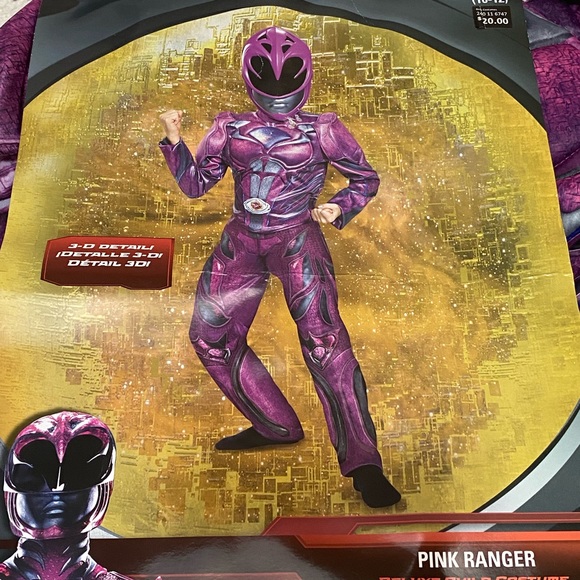 Costumes | Nwt Power Rangers Pink Ranger Halloween Costume Size Lg 112 ...